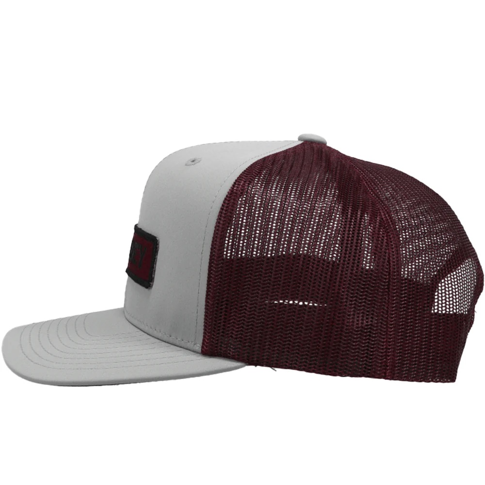 HOOEY "LOCK UP" GREY/MAROON HAT2113T-GYMA - OUTLAWS WESTERN WEAR