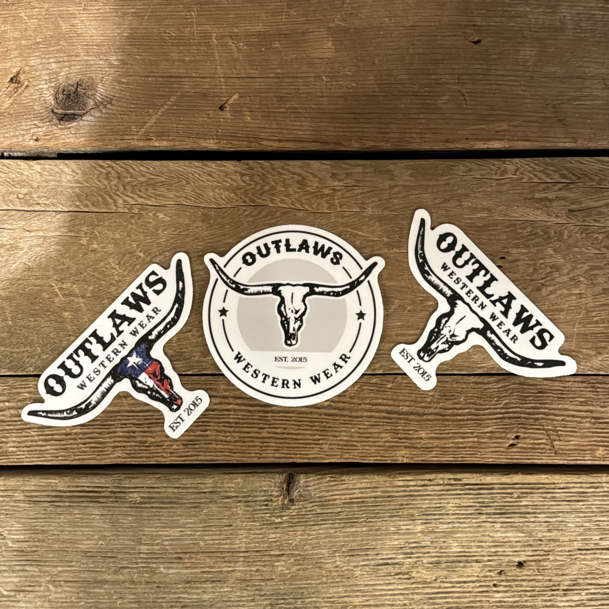 Outlaws Stickers (3 Pack) - OUTLAWS WESTERN WEAR