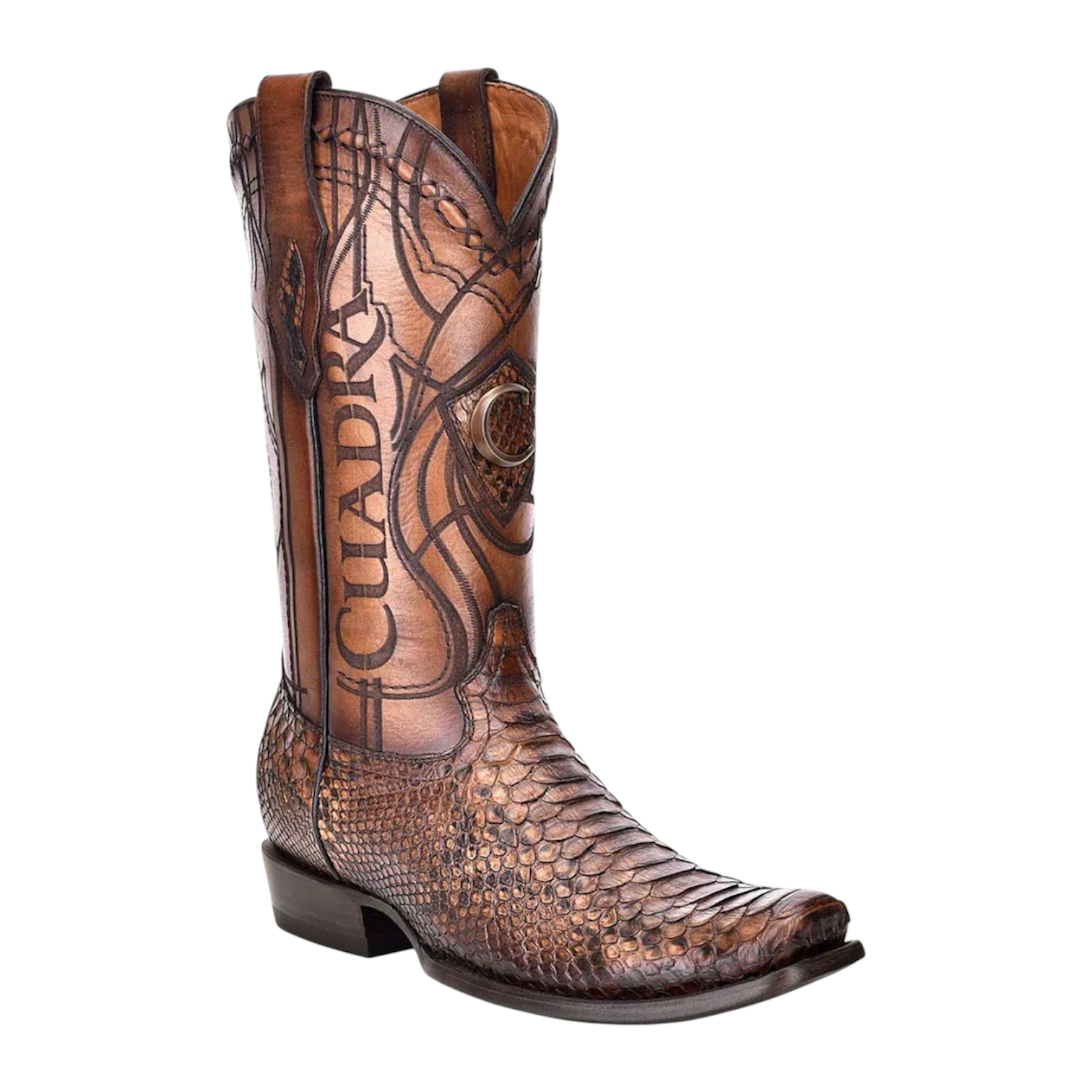 Men's Cuadra Narrow Square Toe Brown Python Boots CU401 - OUTLAWS WESTERN WEAR